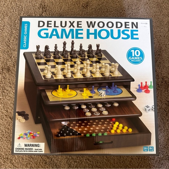 Games | Deluxe Wooden Game House 1 Game Included | Poshmark